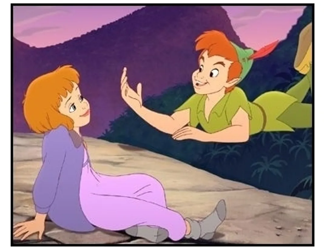 Peter Pan And Jane Flying